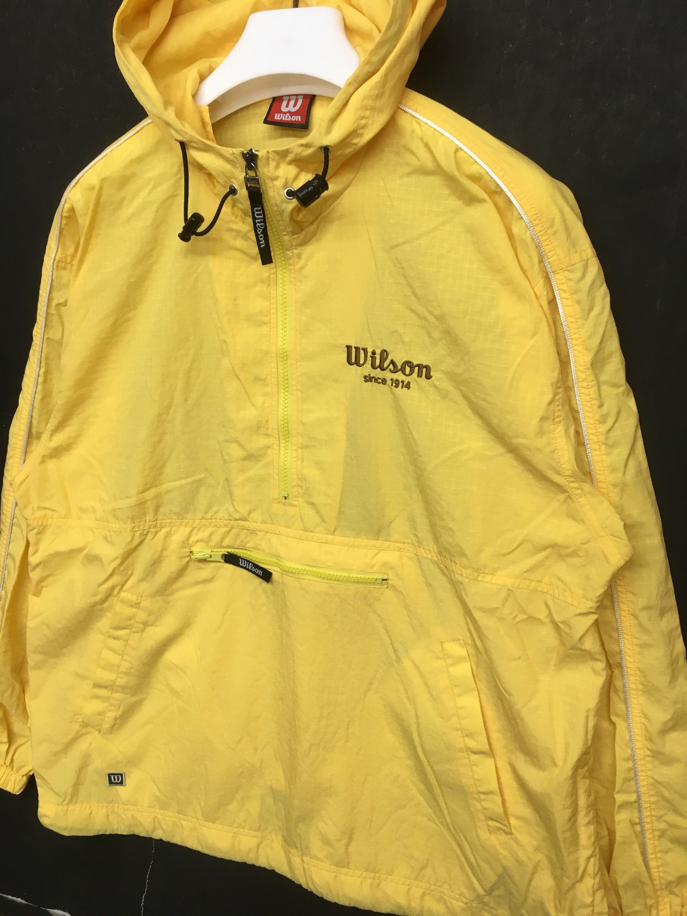 Vtg 90s Wilson Anorak Windbreaker Pullover Halfzipper Light - Etsy