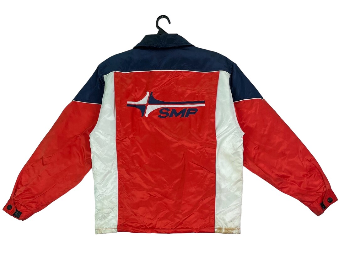 Vtg 90s SMP Skateboard Hydroflex Type Color Block Design Jacket Medium ...