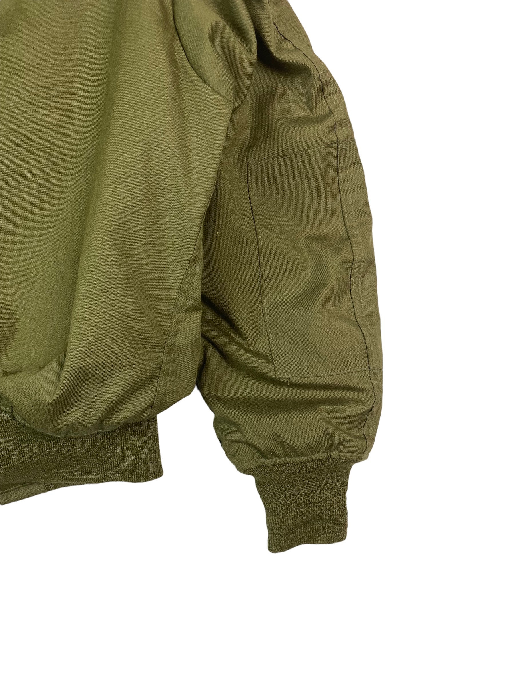 Vtg 80s Isratex Production US Army Military Flight Bomber Jacket Medium ...