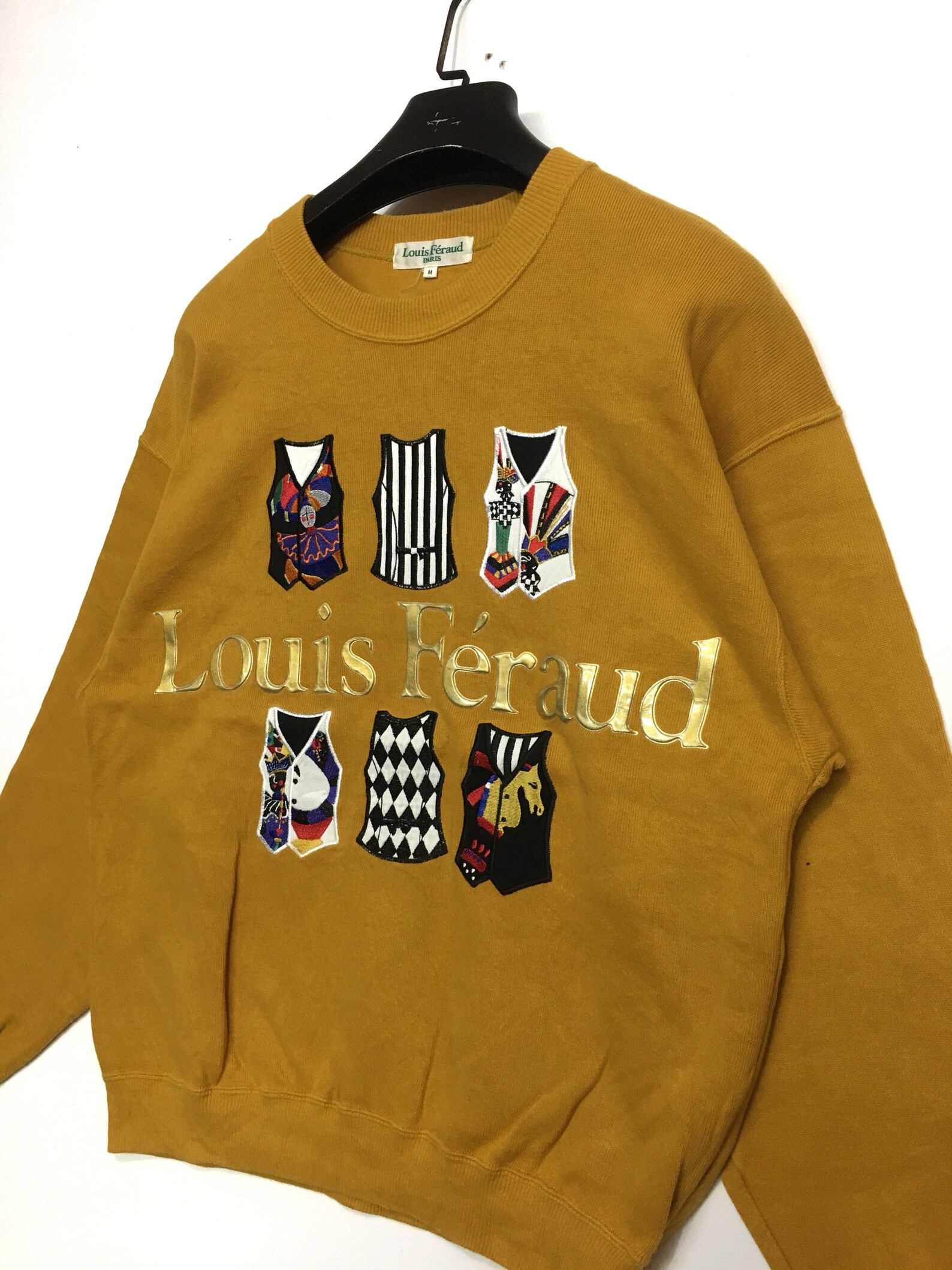 Vtg Rare 90s Louis Feraud Big Logo Pop Art Fashion Pullover - Etsy