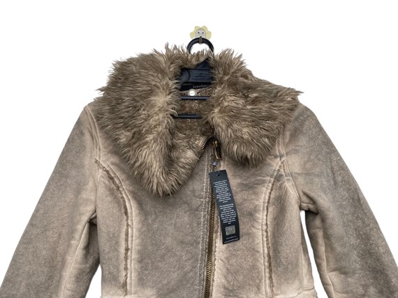 Rare ANNA RITTA N italian designer shearling jacket z… - Gem