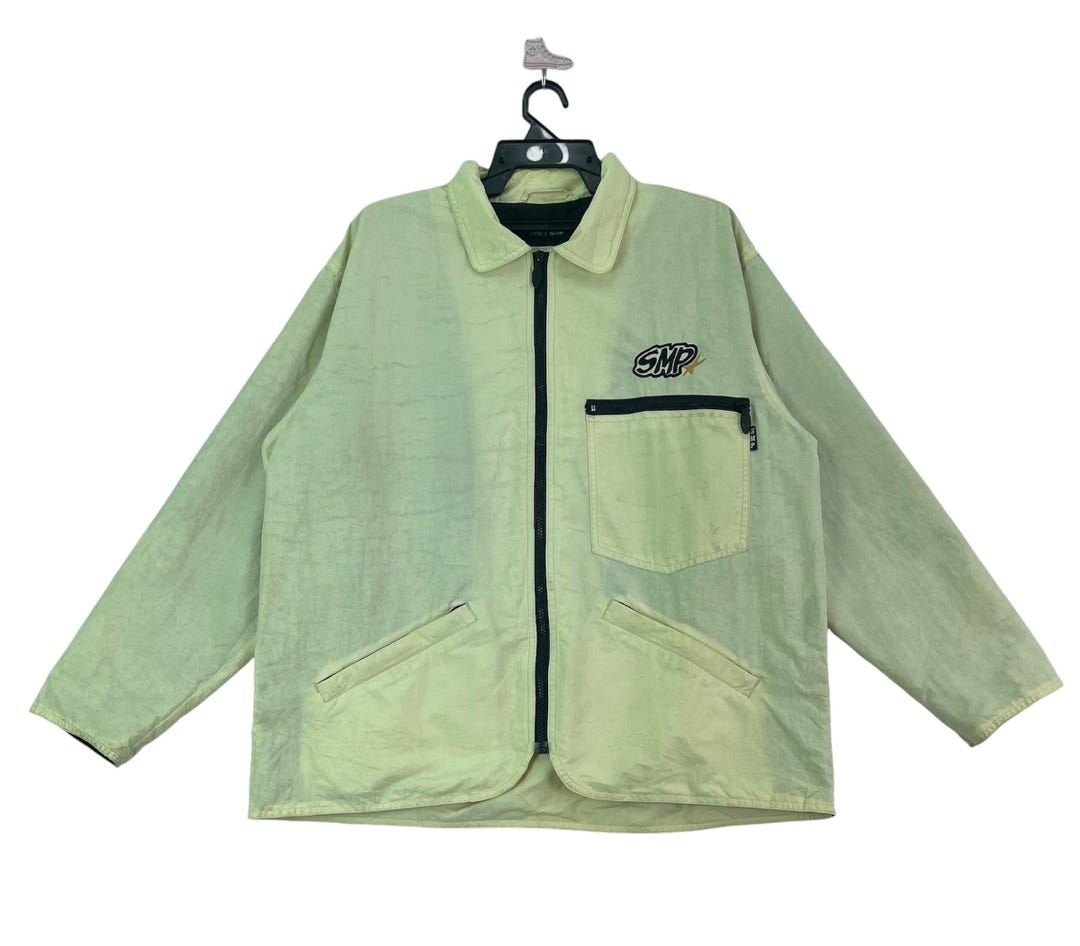 Vtg 90s SMP Skateboard Zip up Worker Jacket - Etsy