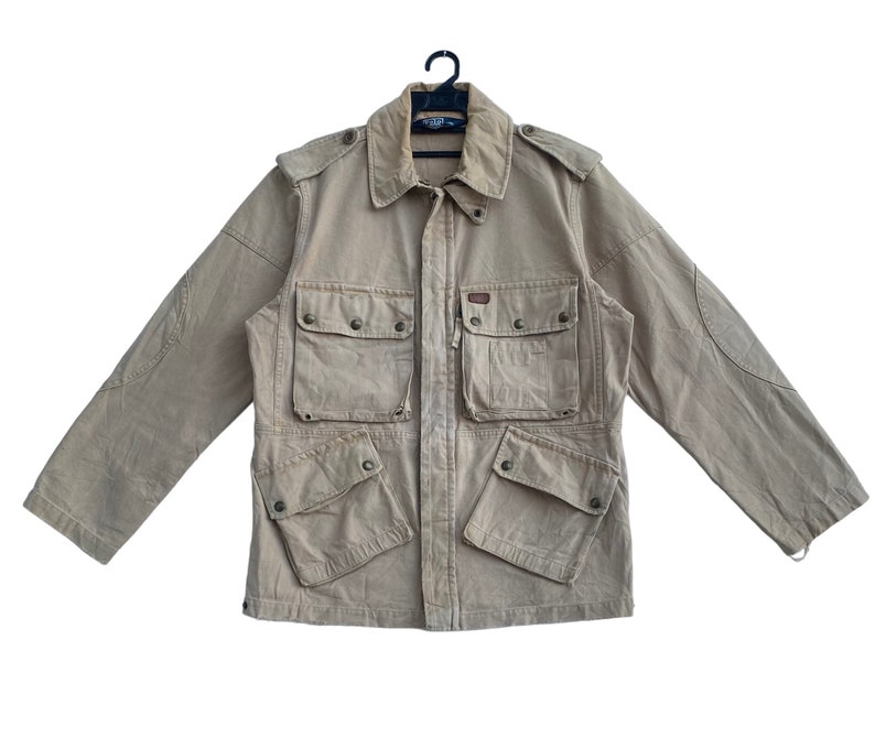 Vtg 90s Rare Polo Ralph Lauren 3D Pocket Hunting Wear Tactical Outdoor Jacket Large Size - Etsy