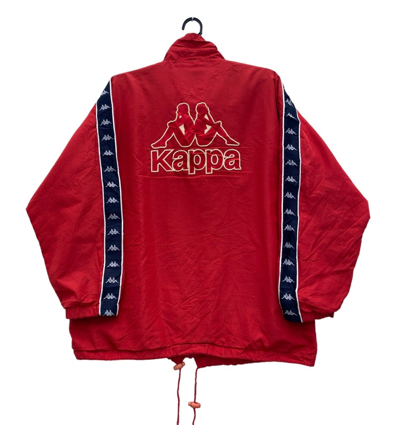 Vtg 90s Kappa Sidetape Retro Windbreaker Jacket - Etsy