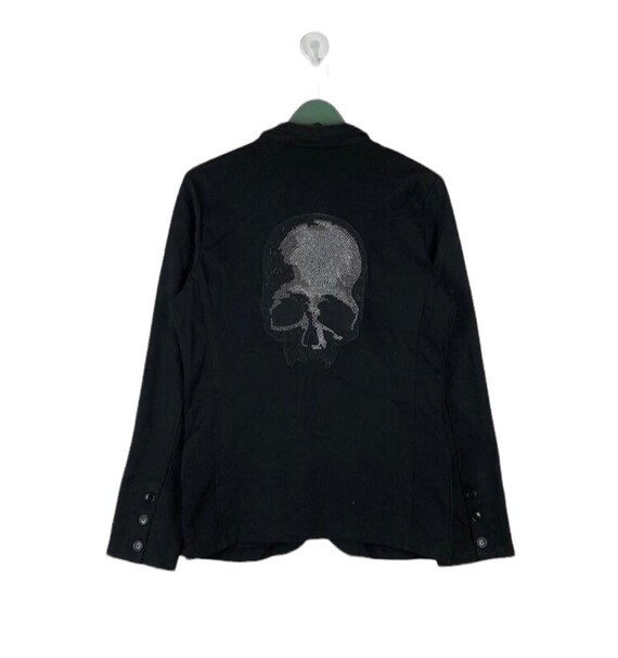 Rare ROEN swaroski skull logo coat jacket - Gem