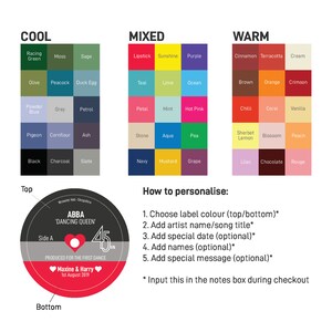 Personalised Lyrics Print / Record Print With Lyrics / Music Lover ...