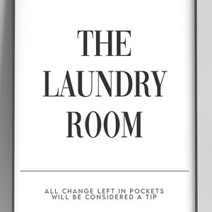DIGITAL DOWNLOAD the Laundry Room Print | Funny Utility Room Poster ...