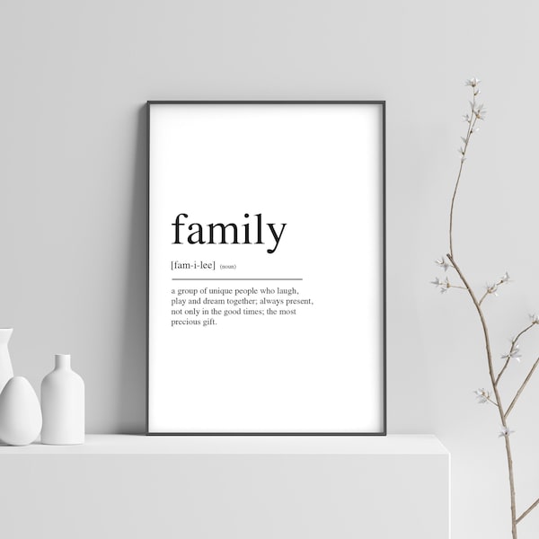Family Definition - Etsy