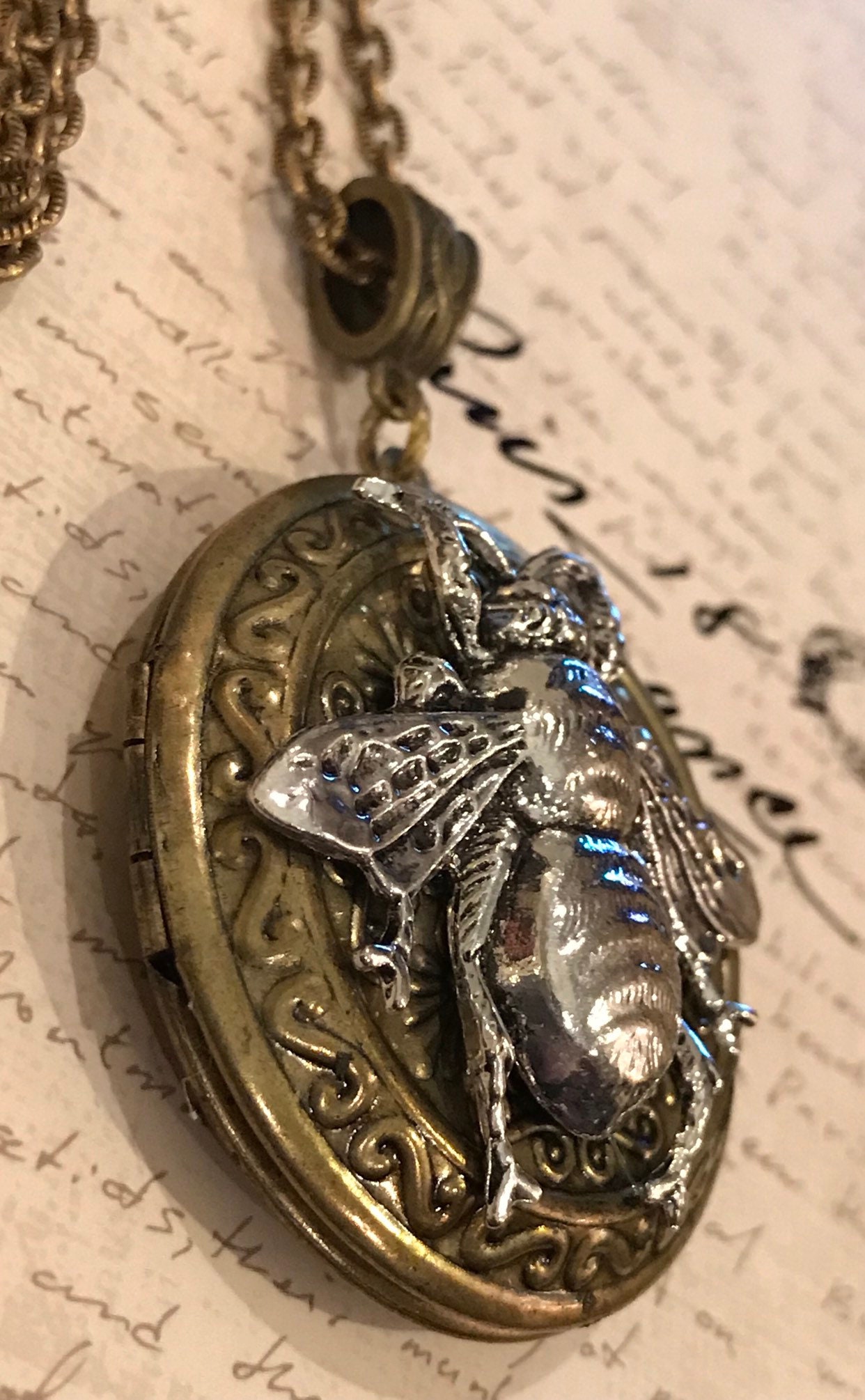 Queen Bee locket No 4 | Etsy