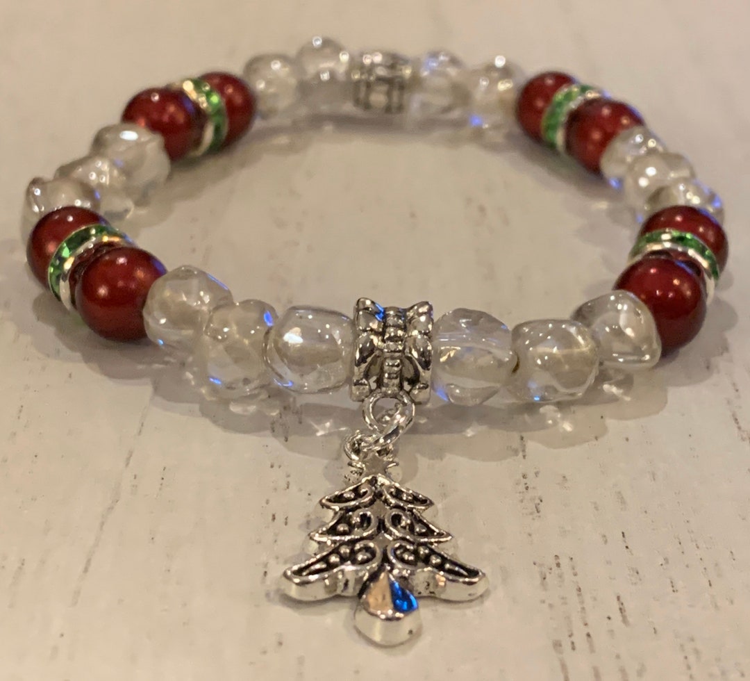 Oh! Christmas Tree Stretch Bracelet - Etsy