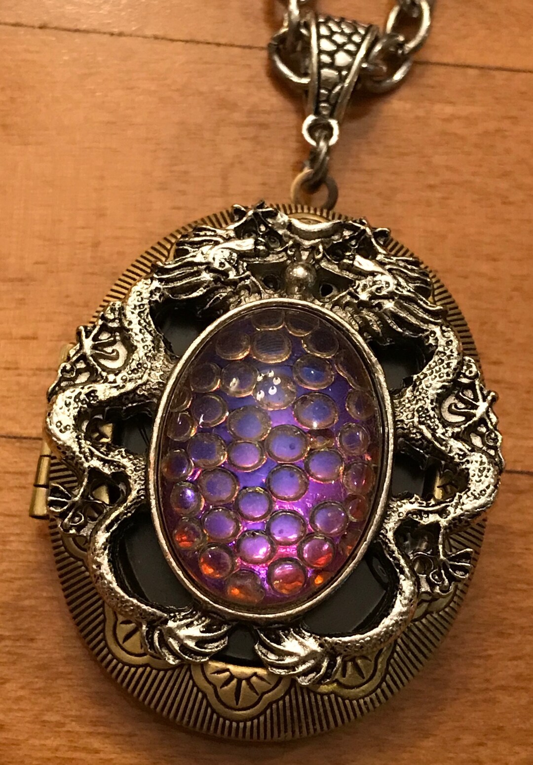 Dragon Egg Locket, Dragons, Dragon Scale Helio Cabochon, Fantasy ...