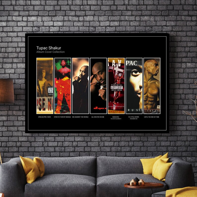 2PAC TUPAC SHAKUR Album Cover Poster Professional Print in | Etsy