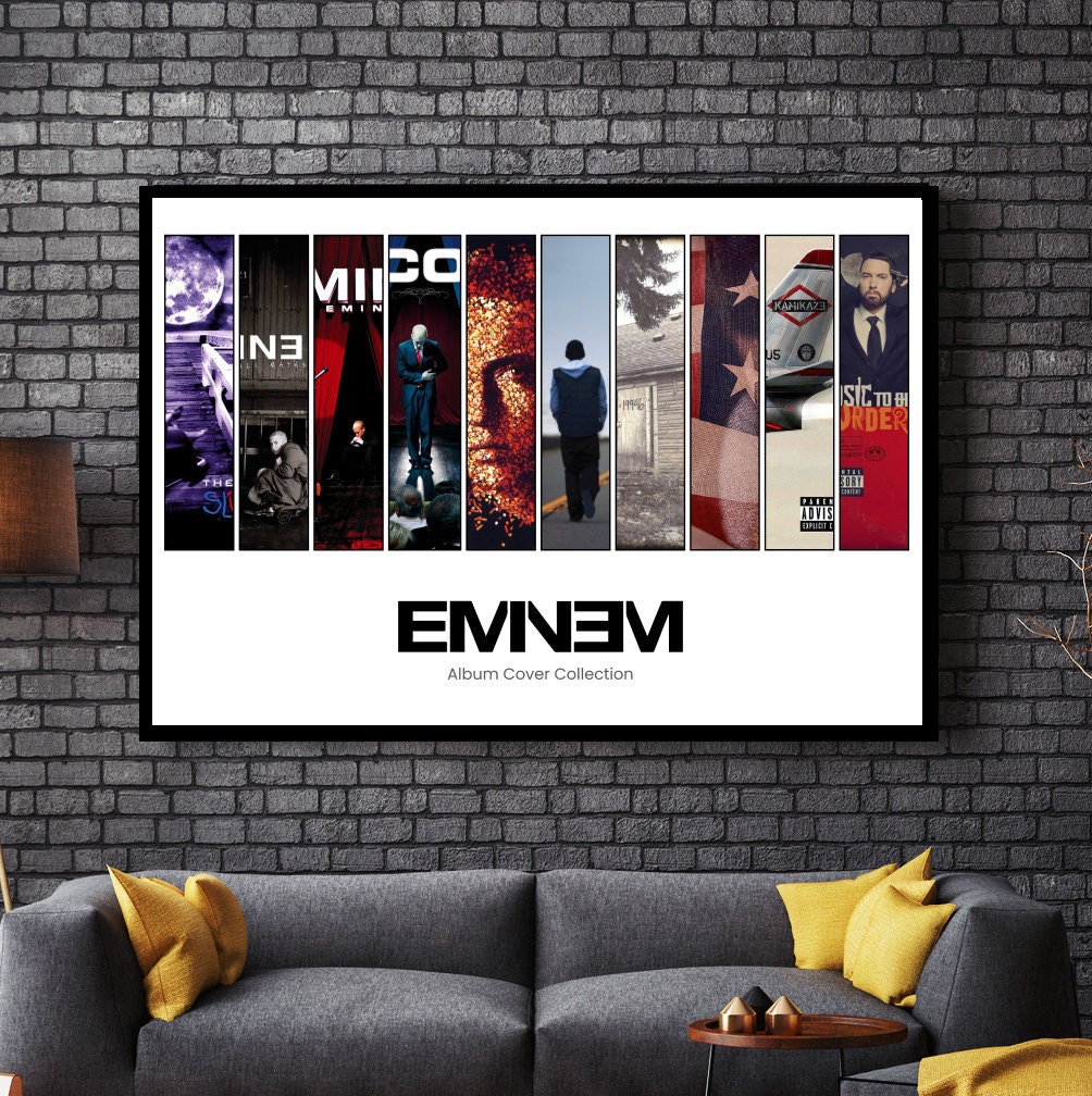 EMINEM Album Cover Poster Professionele print in HD Wall | Etsy