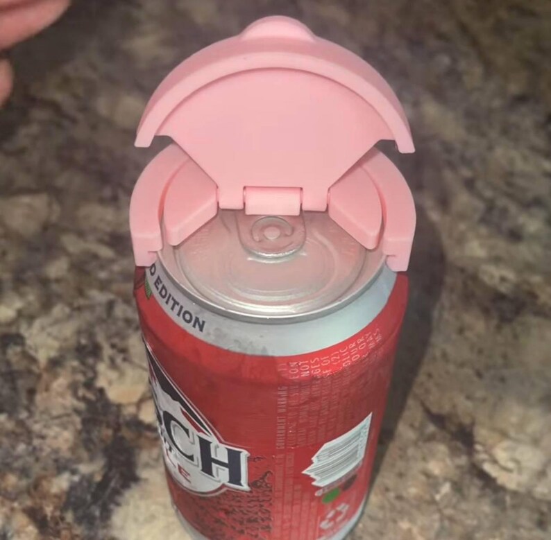 3D Printed Can Lid Topper – Snap-on Drink Cover | Outdoor Drink ...