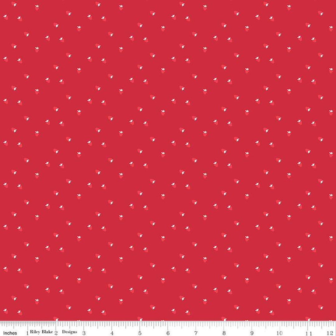 Riley Blake - Cheerfully Red - Berries - Red - C13317 RED - 100% Cotton ...