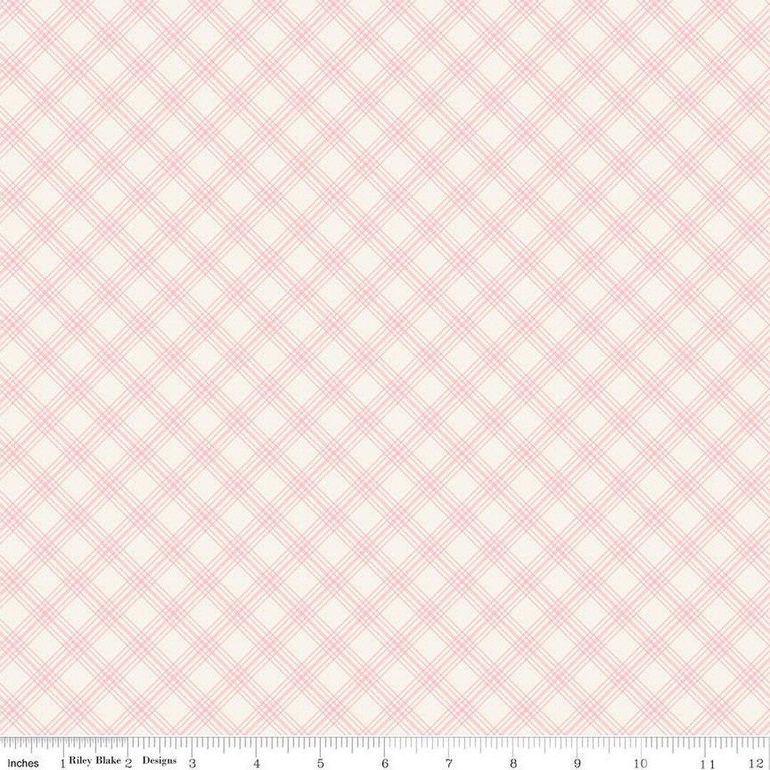 Riley Blake - Springtime - Plaid Pink - C12815 PINK - 100% Cotton ...