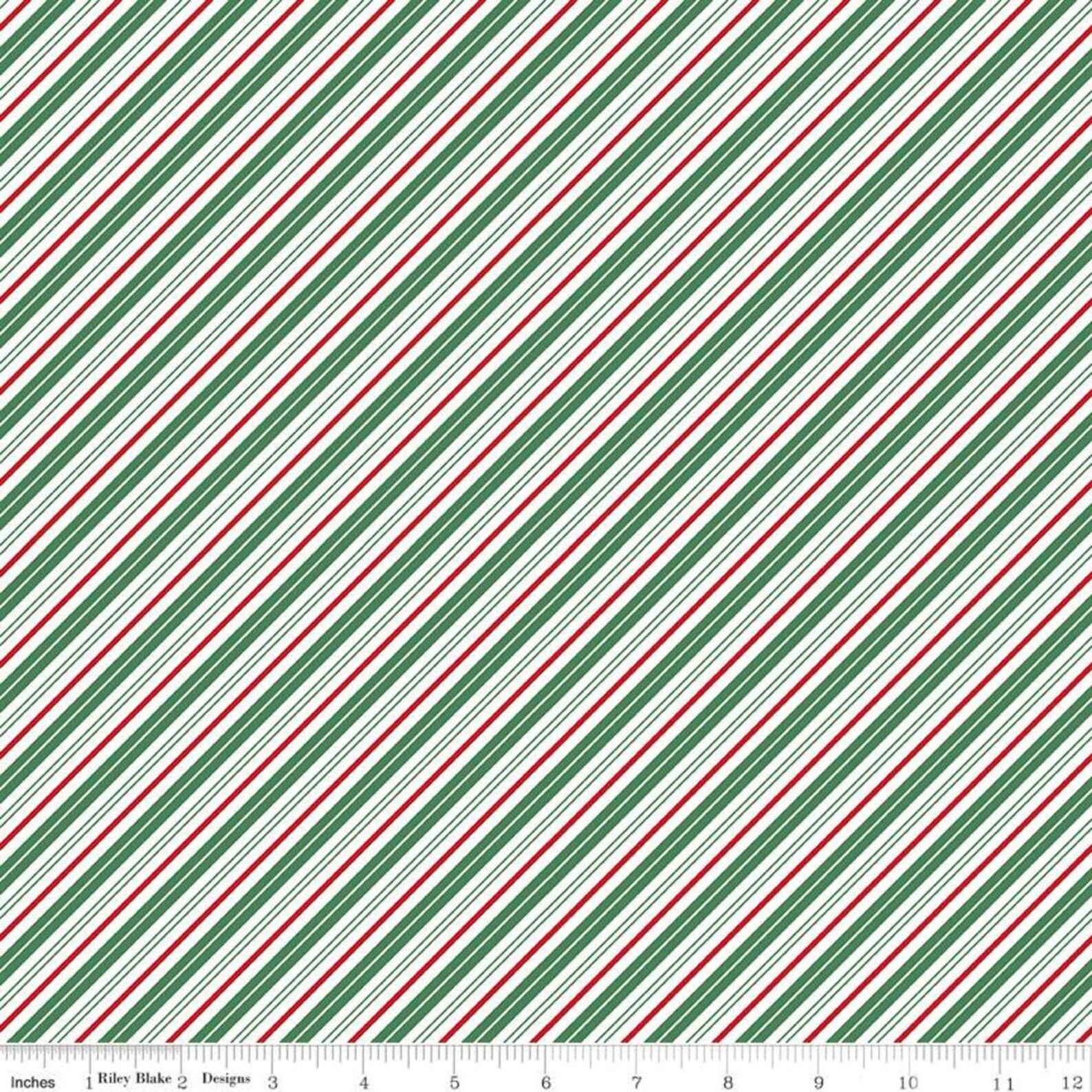 Riley Blake Santa Claus Lane by Melissa Mortenson Stripes - Etsy