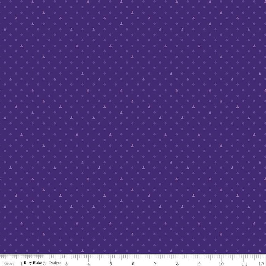 Riley Blake - Colors of Kindness - Dots - Purple - C13682 PURPLE - 100% ...