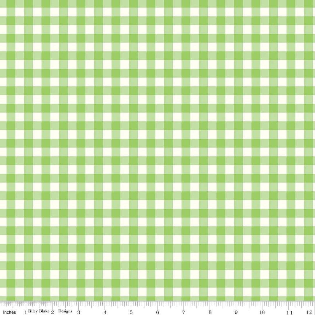 Riley Blake Gingham Cottage Gingham Green C13014 GREEN 100% Cotton ...