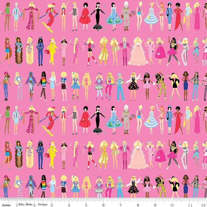 Barbie Fabric by the Yard - Etsy