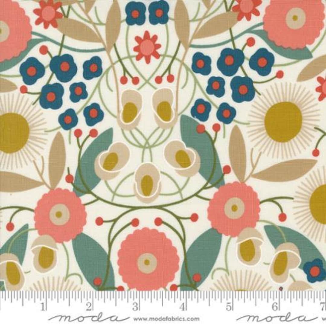 Moda - Imaginary Flowers by Gingiber - Cloud - 48381 11 - 100% Cotton ...