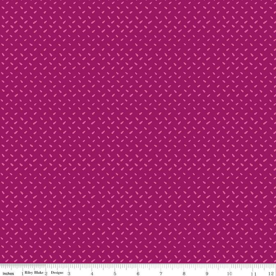 Riley Blake - Poppies & Plumes - Tonal Texture - Berry - C14296 BERRY ...