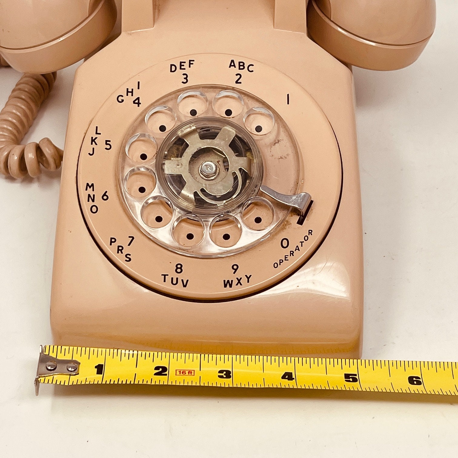 Vintage Stromberg Carslon Rotary Dial Telephone Tan Peach Retro ...
