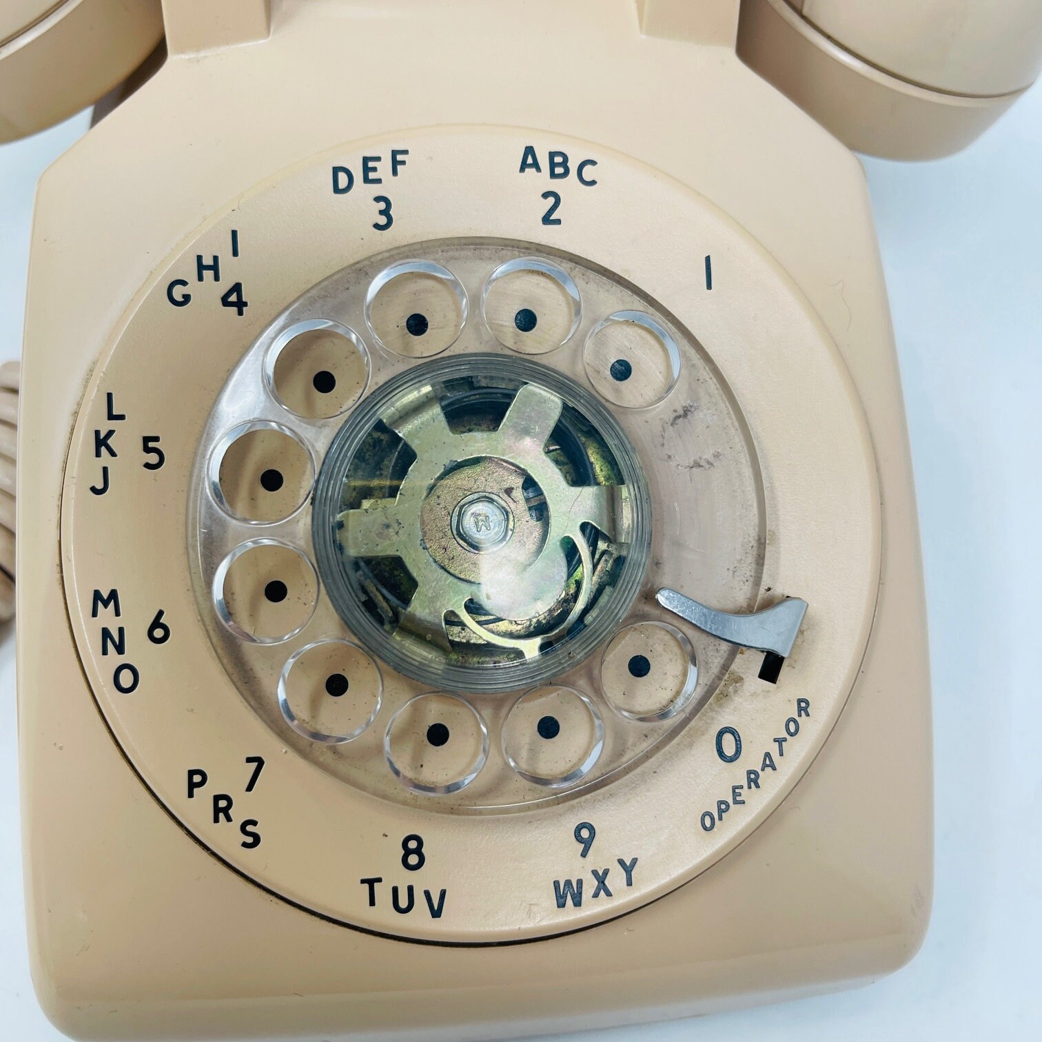 Vintage Stromberg Carslon Rotary Dial Telephone Tan Peach Retro ...