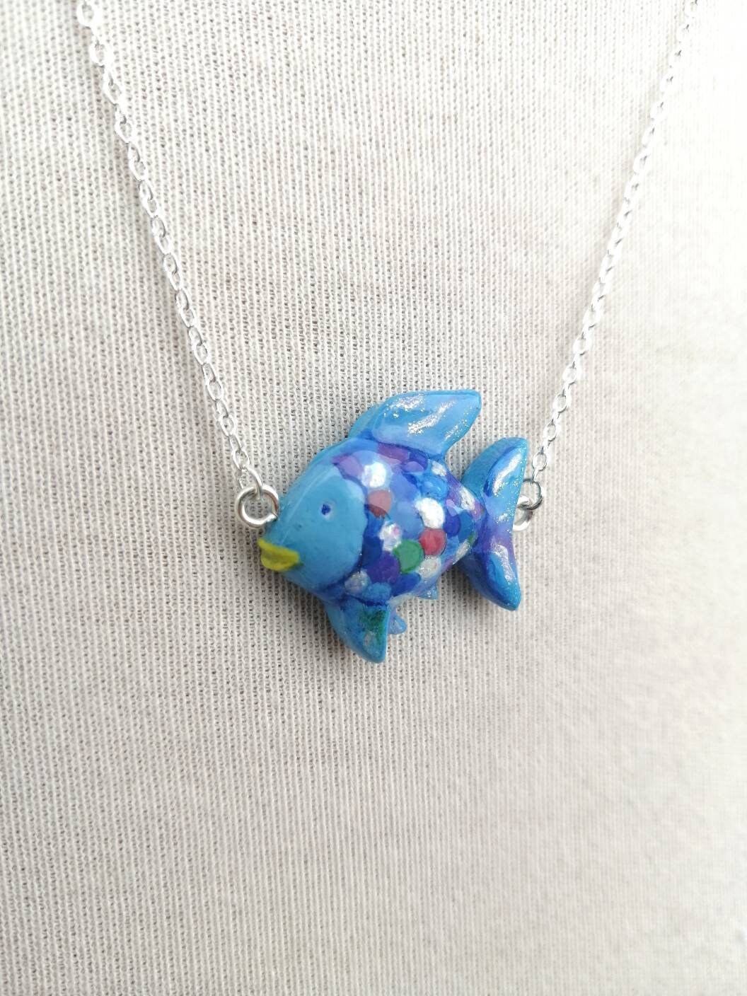 The Rainbow Fish Charm Necklace Book by Marcus Pfister - Etsy