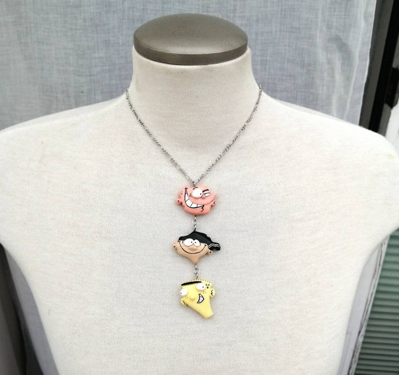 Ed Edd N Eddy Cartoon Resin Charm Necklace Keychain 90s Y2k - Etsy