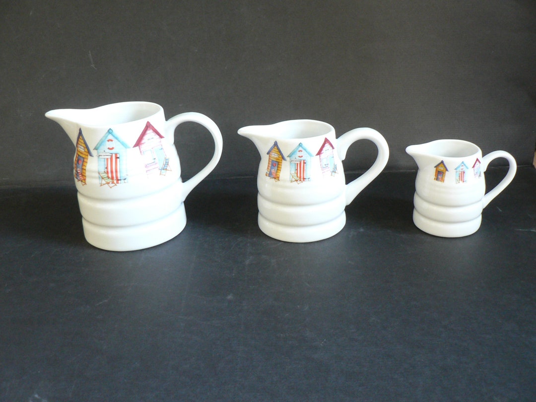 Beach Huts Design Churn Jug Choice of 3 Sizes - Etsy