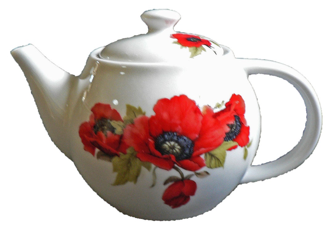 Poppy Design One Cup Teapot. Ceramic Teapot for Just 1 Person - Etsy