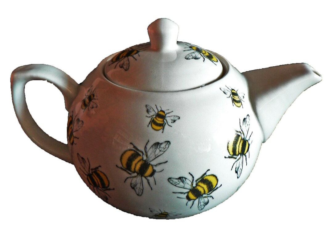 Bees Teapot - 2 Cup or 6 Cup Teapot Decorated Allover With Popular ...