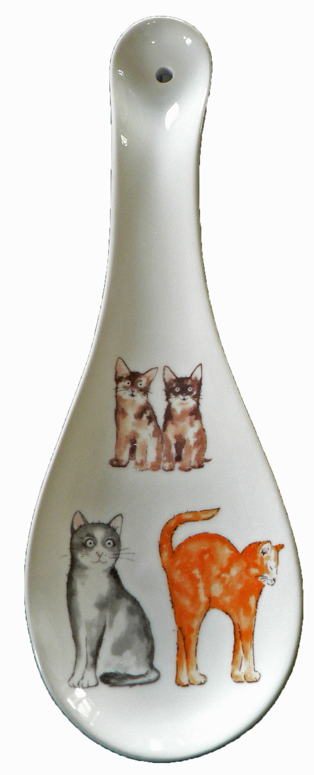 Cats Porcelain Spoon Rest Kitchen Utensil Rest - Etsy UK