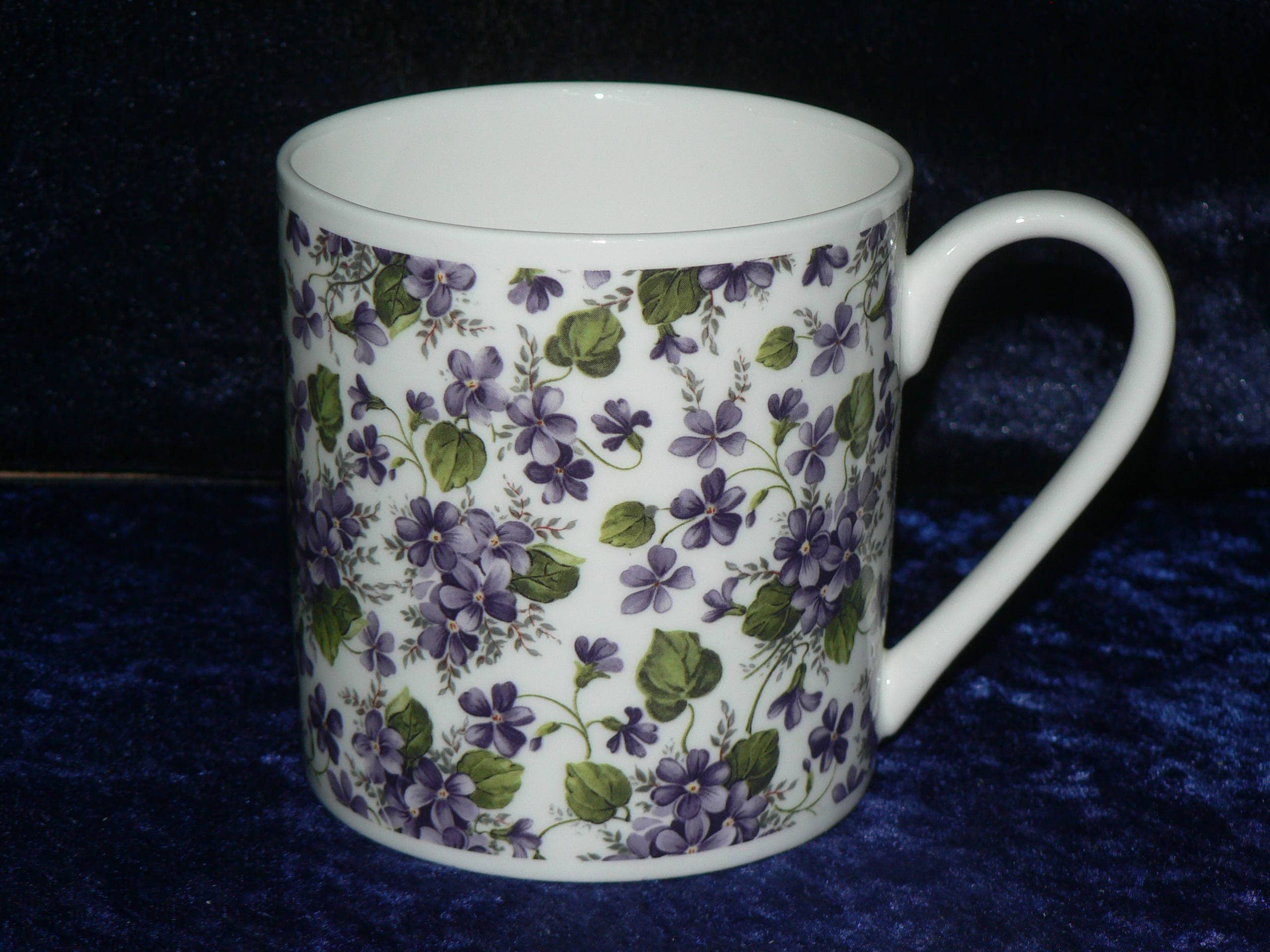 Violet 1 Pint Bone China Mug - Violets Chintz All Around Mug ...