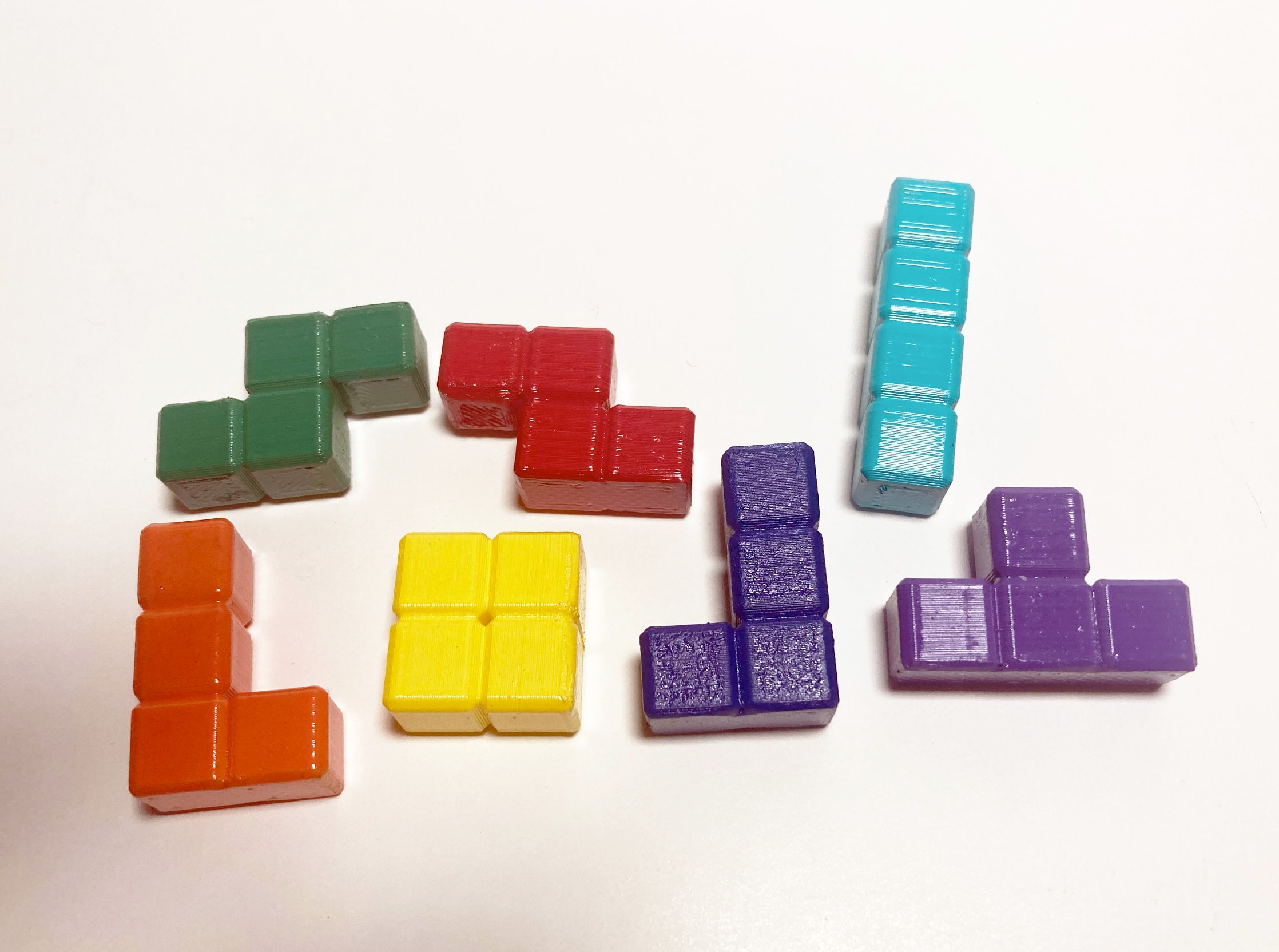 3D Printed Tetris Magnet Set - Etsy