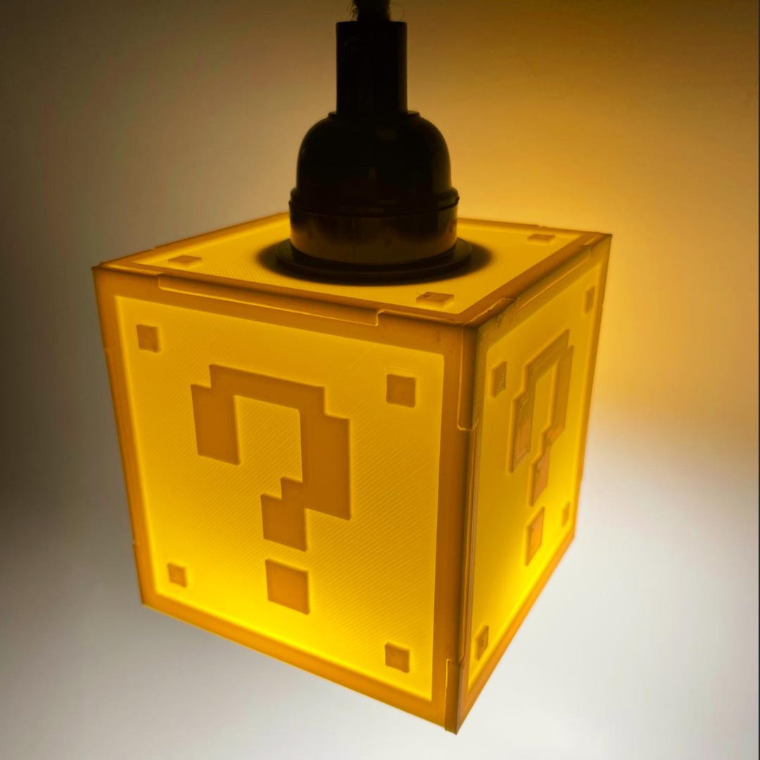 8bit Pixel Block ? Hanging Lamp – Retro Gamer Light With Vine Cord 13 ...