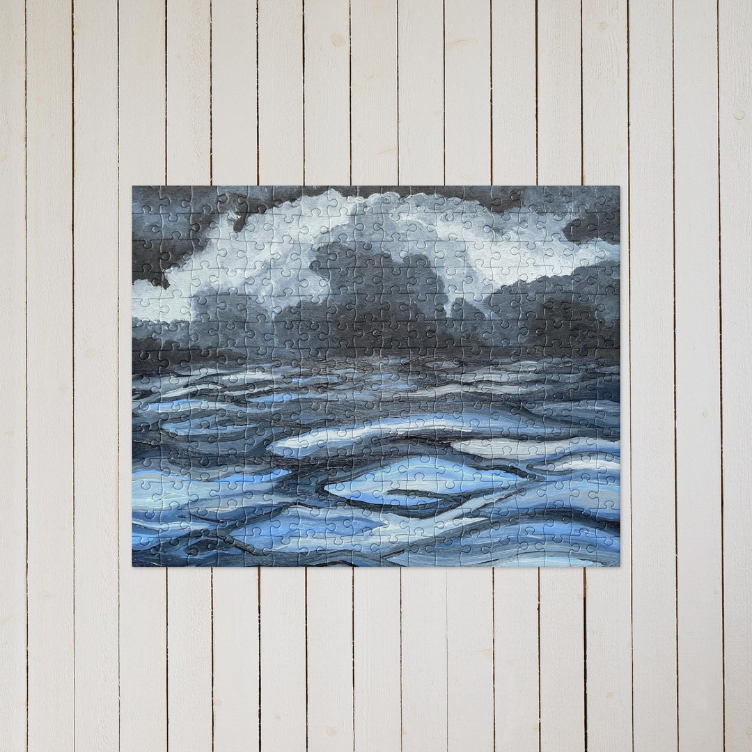 Angry Ocean Painting Jigsaw Puzzle - Angry Ocean - Original Artwork ...