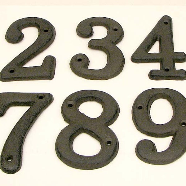 Wrought Iron House Numbers - Etsy