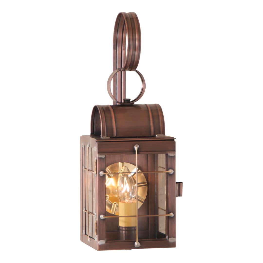 Double Wall Lantern in Weathered Brass or Copper - Etsy