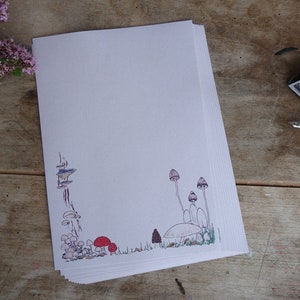 Nature Note Paper Selection Pack, Recycled Paper Stationery Illustrated ...