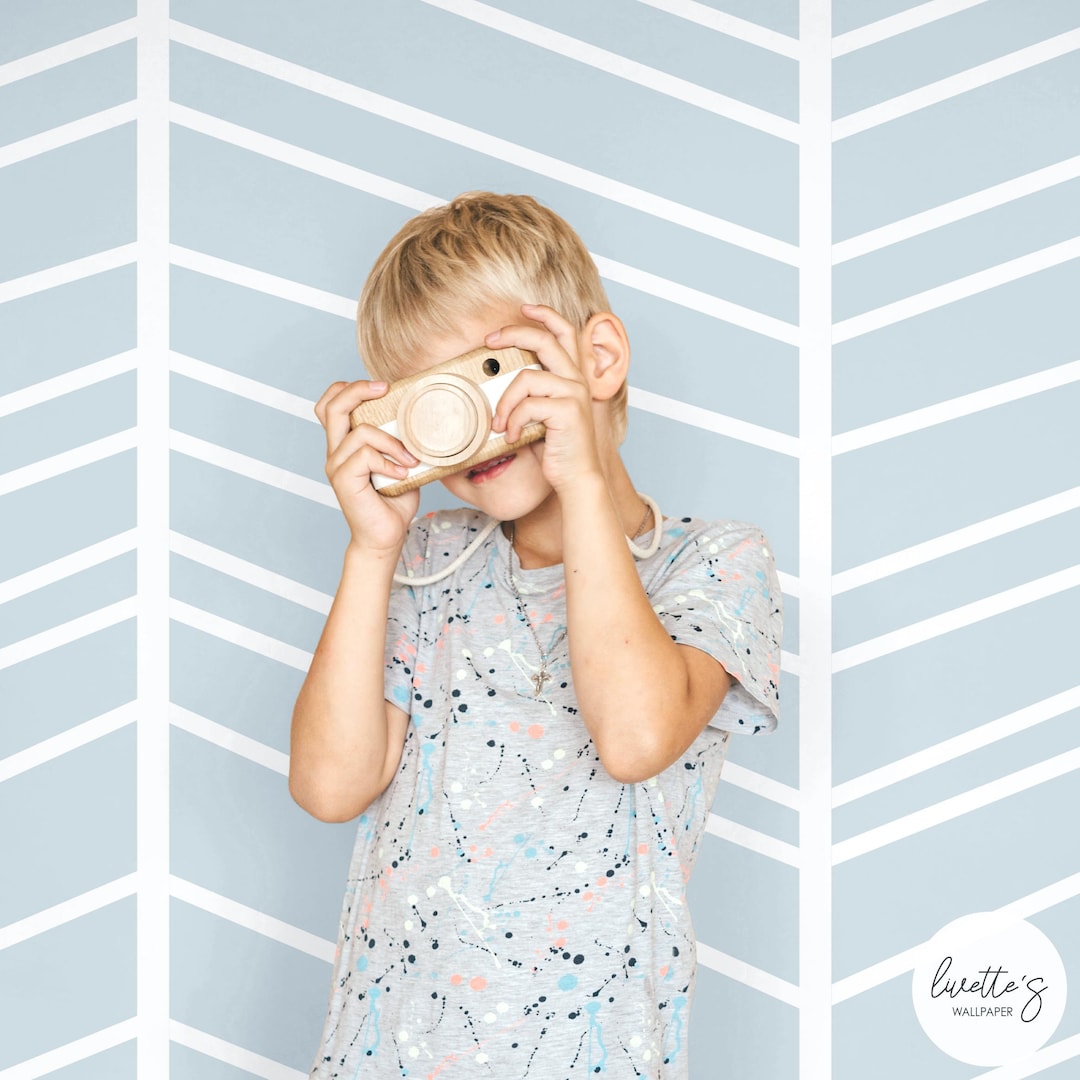 Cool Wallpapers for Boys Peel and Stick Fabric Wallpaper Blue Wallpaper ...