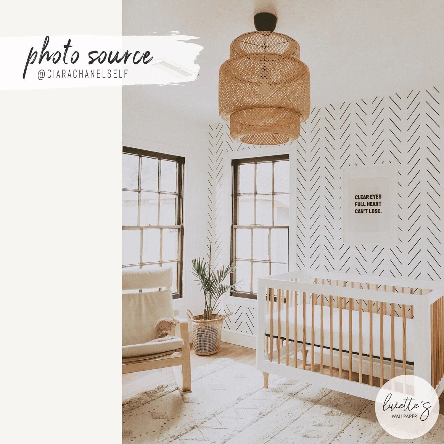 Neutral Baby Nursery Wallpaper