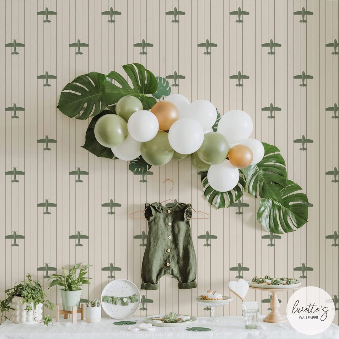 Boys Room Ideas Cute Green Wallpaper Baby Boy Room Ideas Airplane Green ...