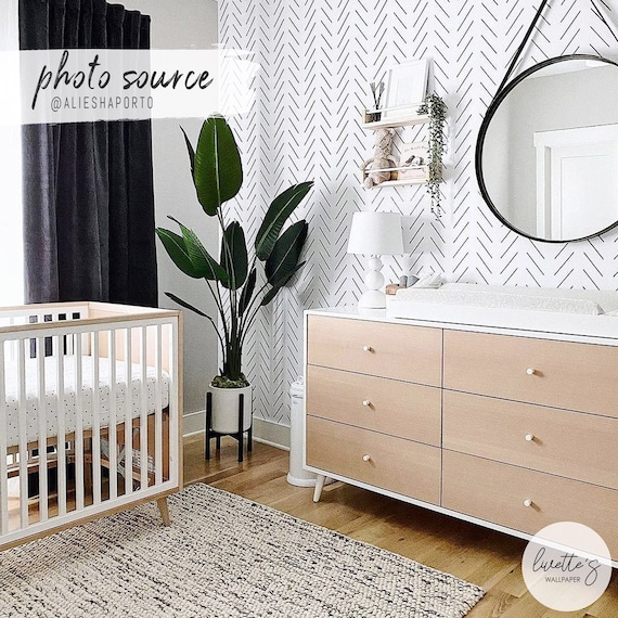 Neutral Baby Nursery Wallpaper