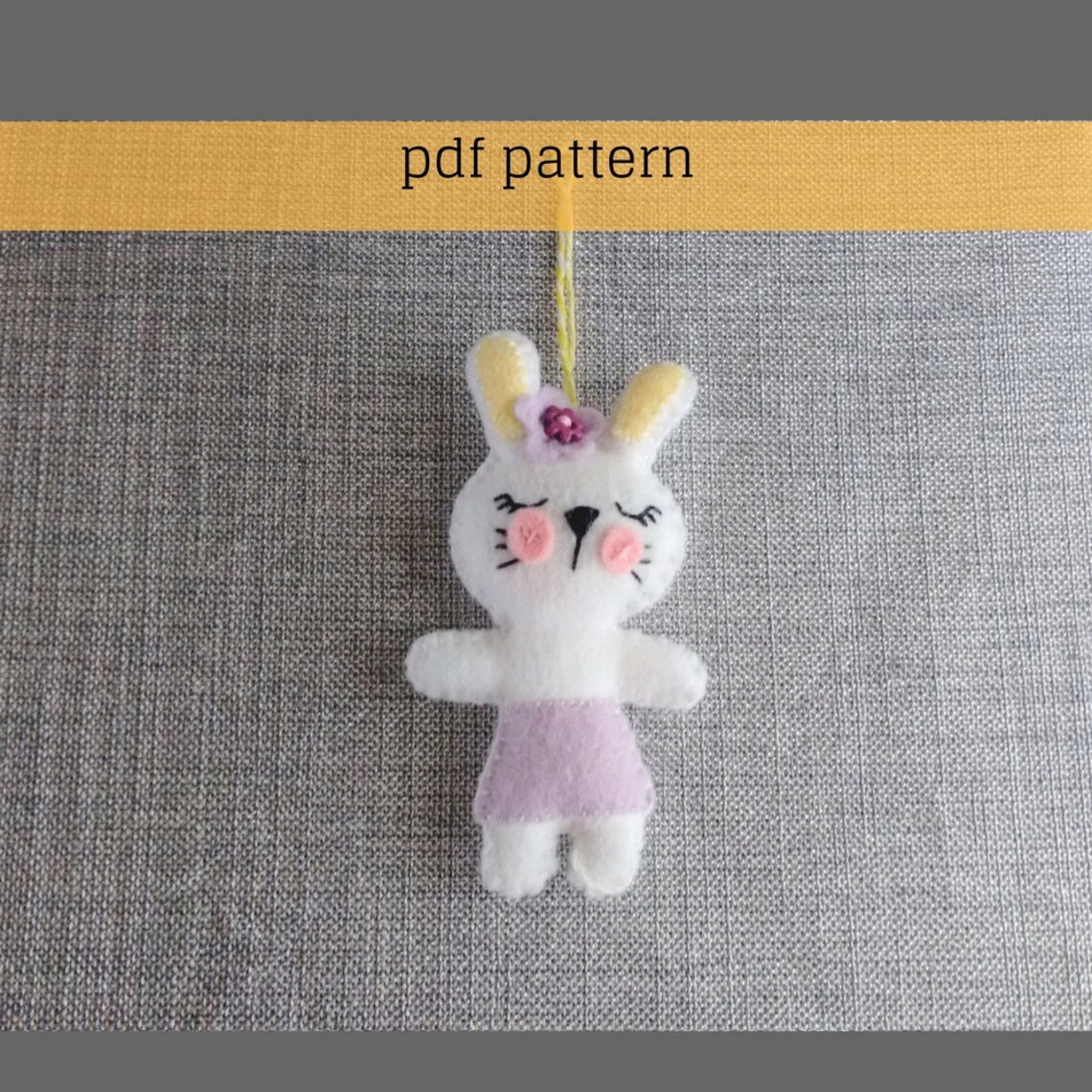 Felt Easter Bunny Pattern-felt Bunny Pattern Easter Sewing - Etsy