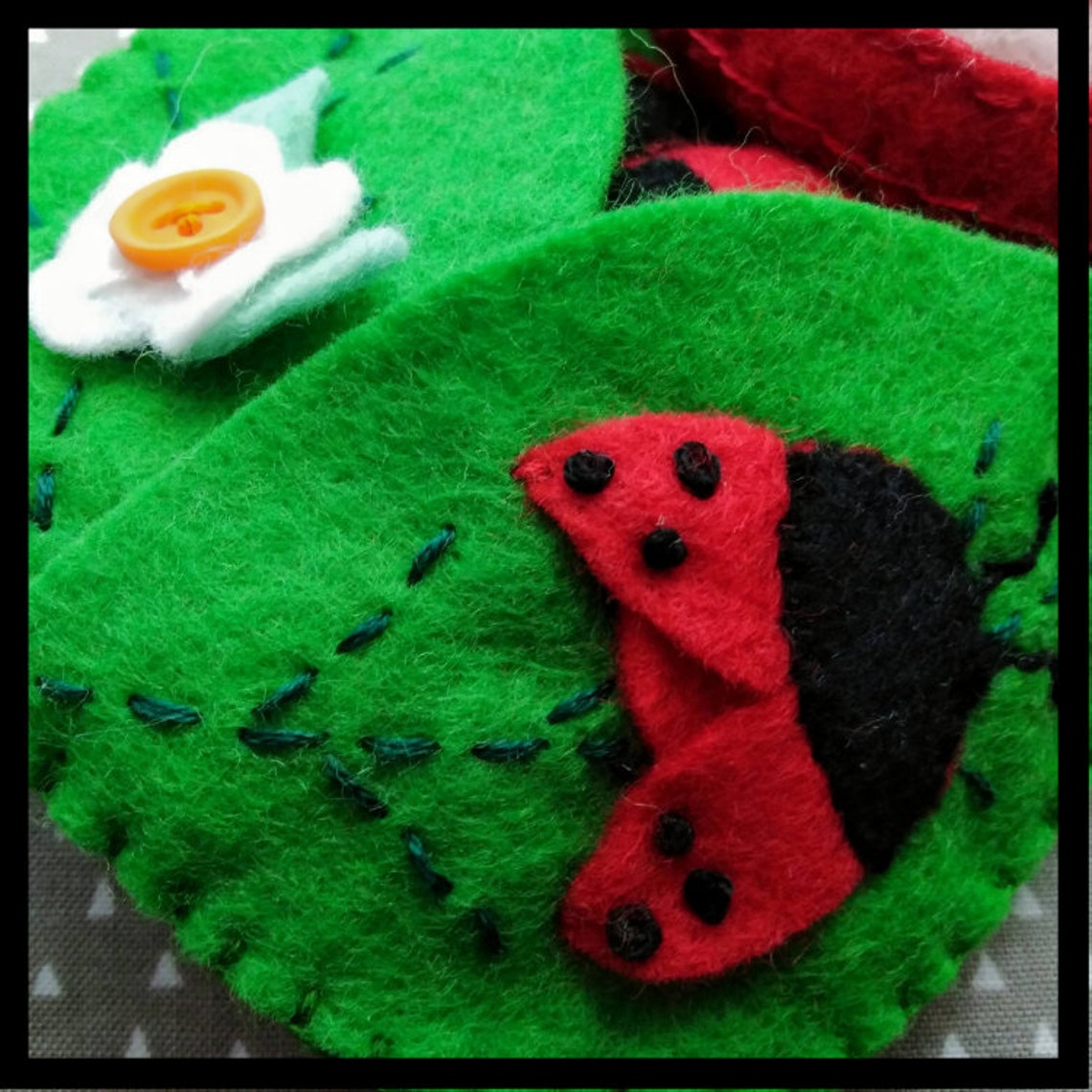 Felt Ladybird Pattern Felt Ladybug Pattern Felt PDF Pattern - Etsy