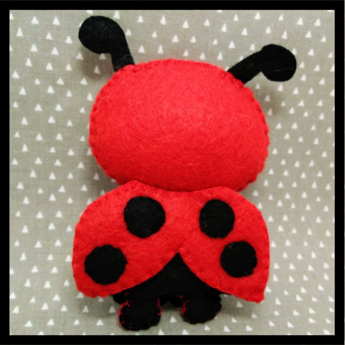 Felt Ladybird Pattern Felt Ladybug Pattern Felt PDF Pattern - Etsy
