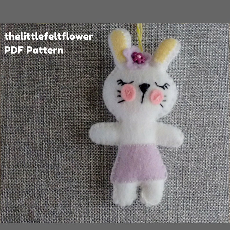 Felt Easter Bunny Pattern-felt Bunny Pattern Easter Sewing - Etsy