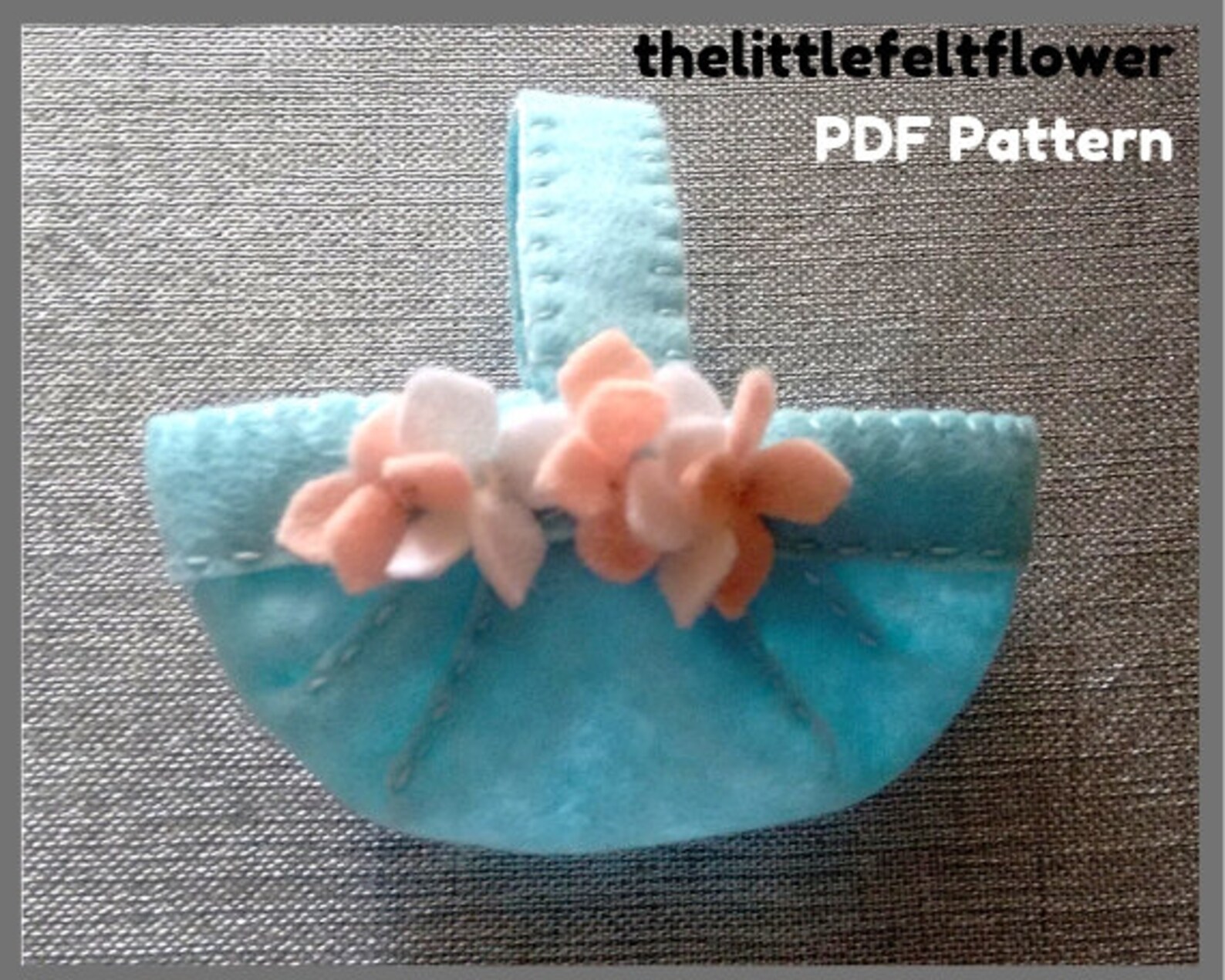 Felt Easter Basket Pattern Felt Bunny Patterns Easter Sewing Pattern ...